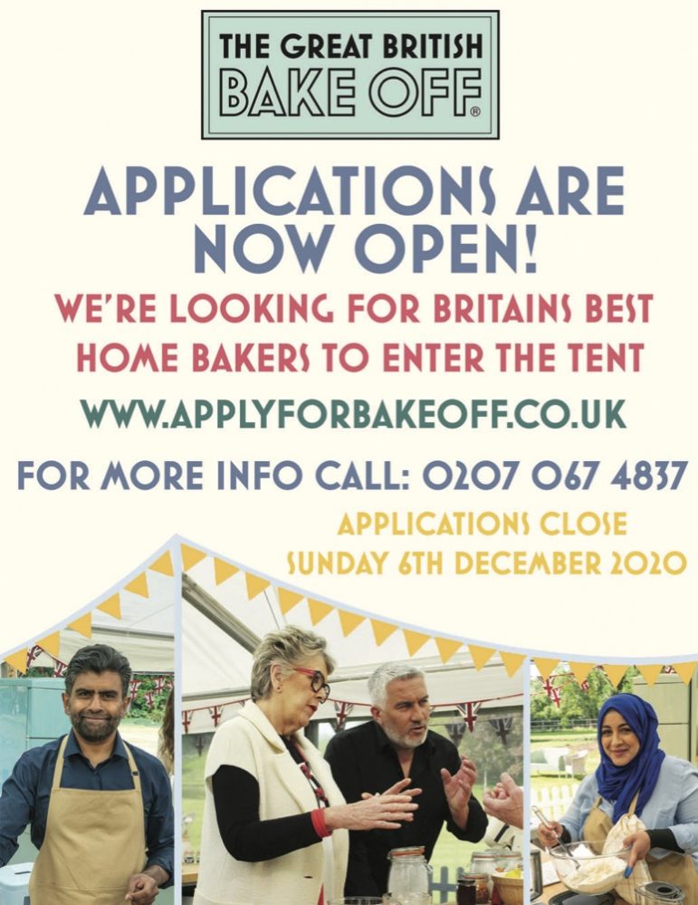 READY, SET, BAKE - Apply for The Great British Bake Off 2021 - The ...