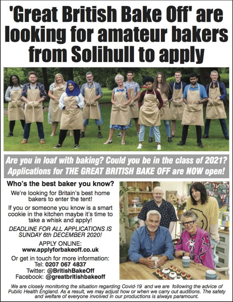 READY, SET, BAKE - Apply for The Great British Bake Off 2021 - The ...