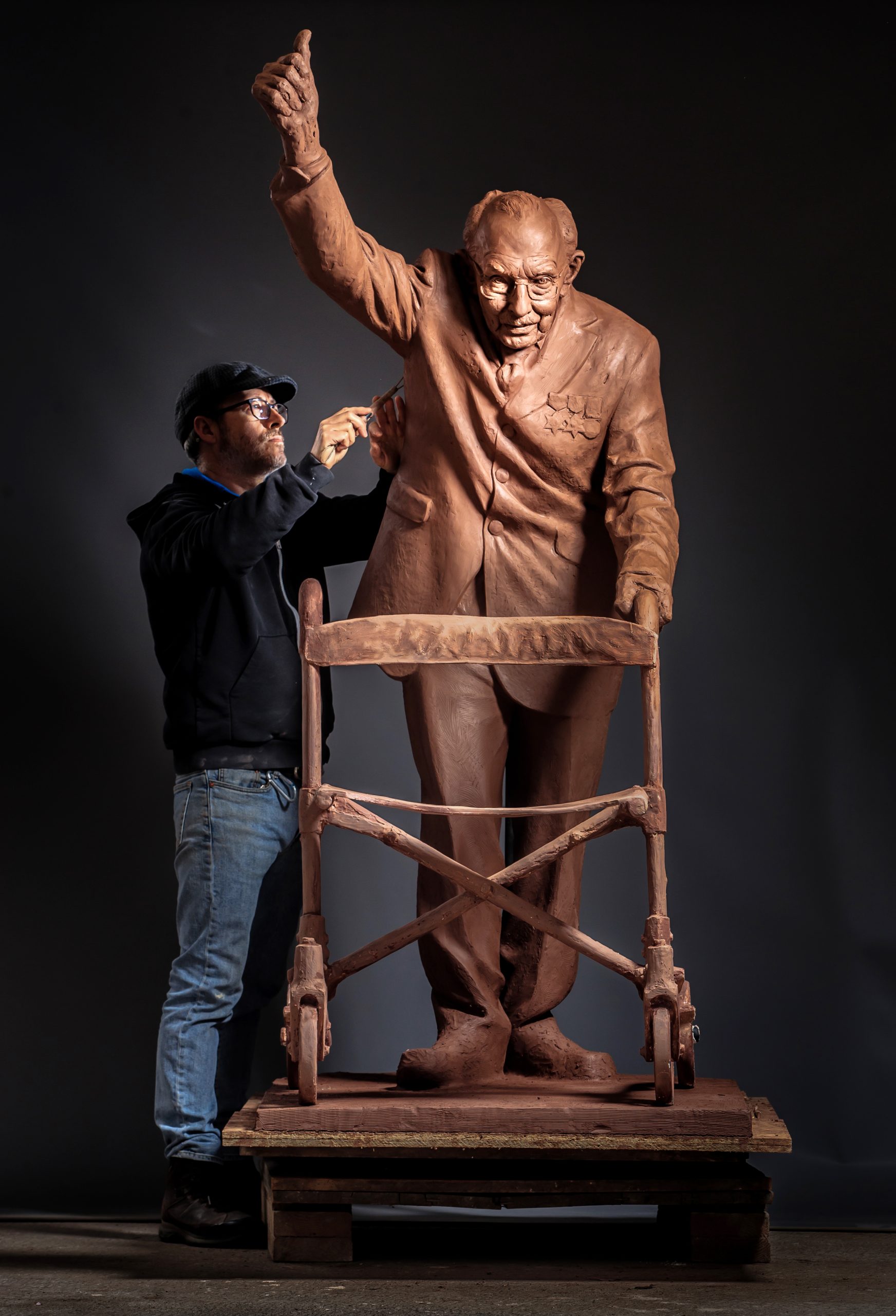 Statue of Captain Sir Tom reaching final stages ahead of celebration ...